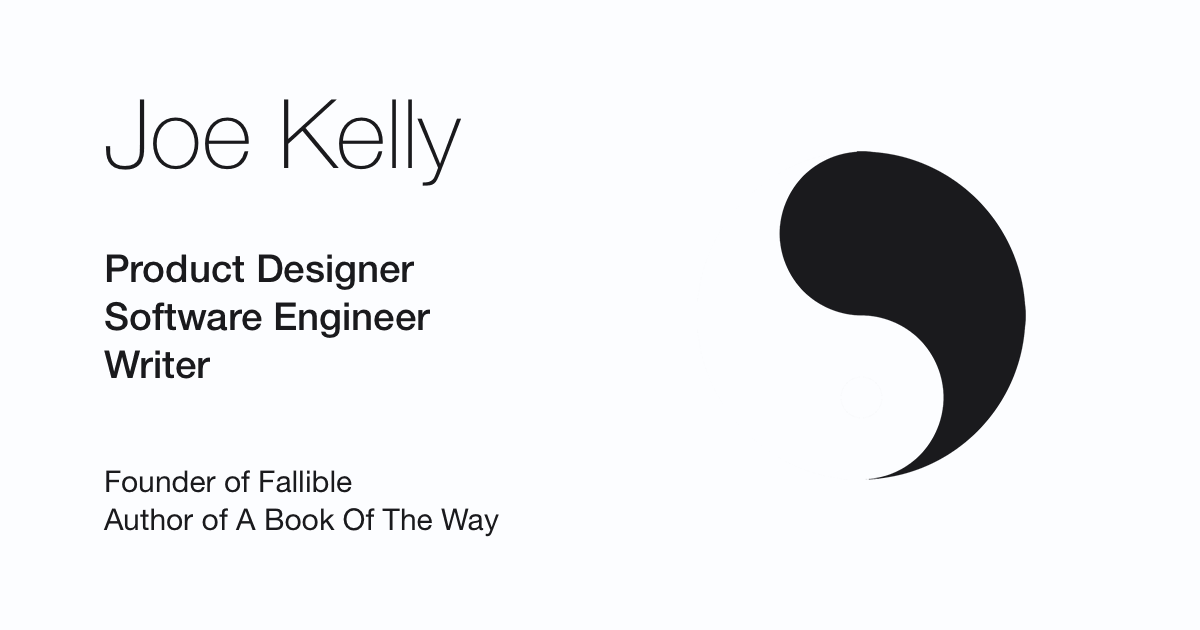 Joe Kelly • Product Designer & Software Engineer